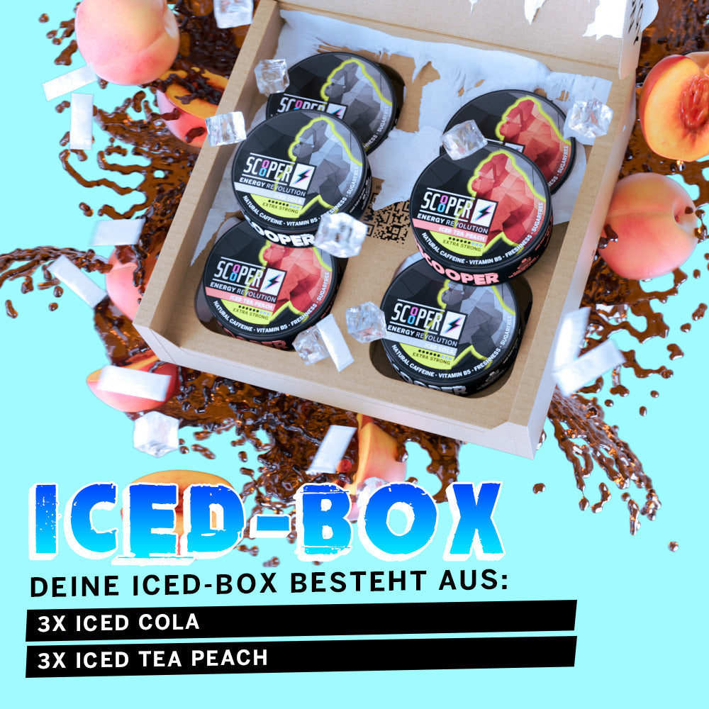 SCOOPER Energy Iced Box Peach Extra Strong (6 Dosen)